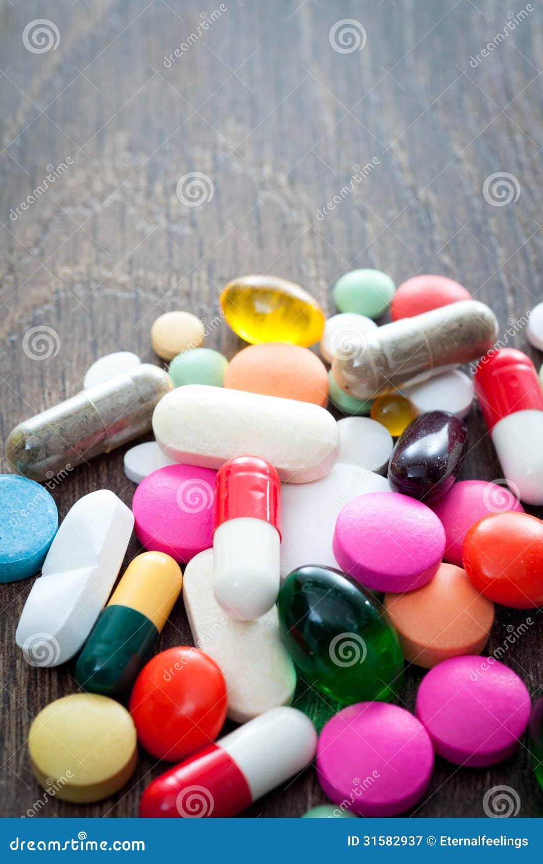 Assorted pills stock image. Image of heal, inside, health - 31582937