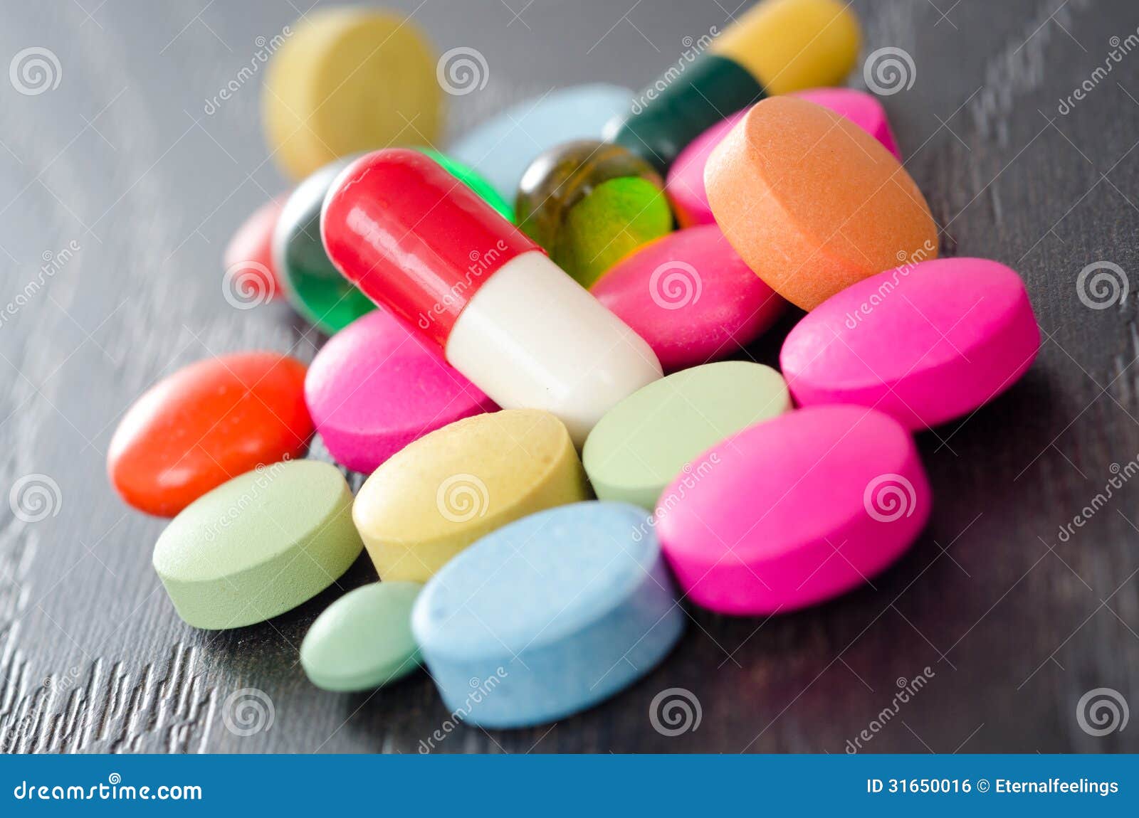 Assorted pills stock photo. Image of pharmaceutical, illness - 31650016