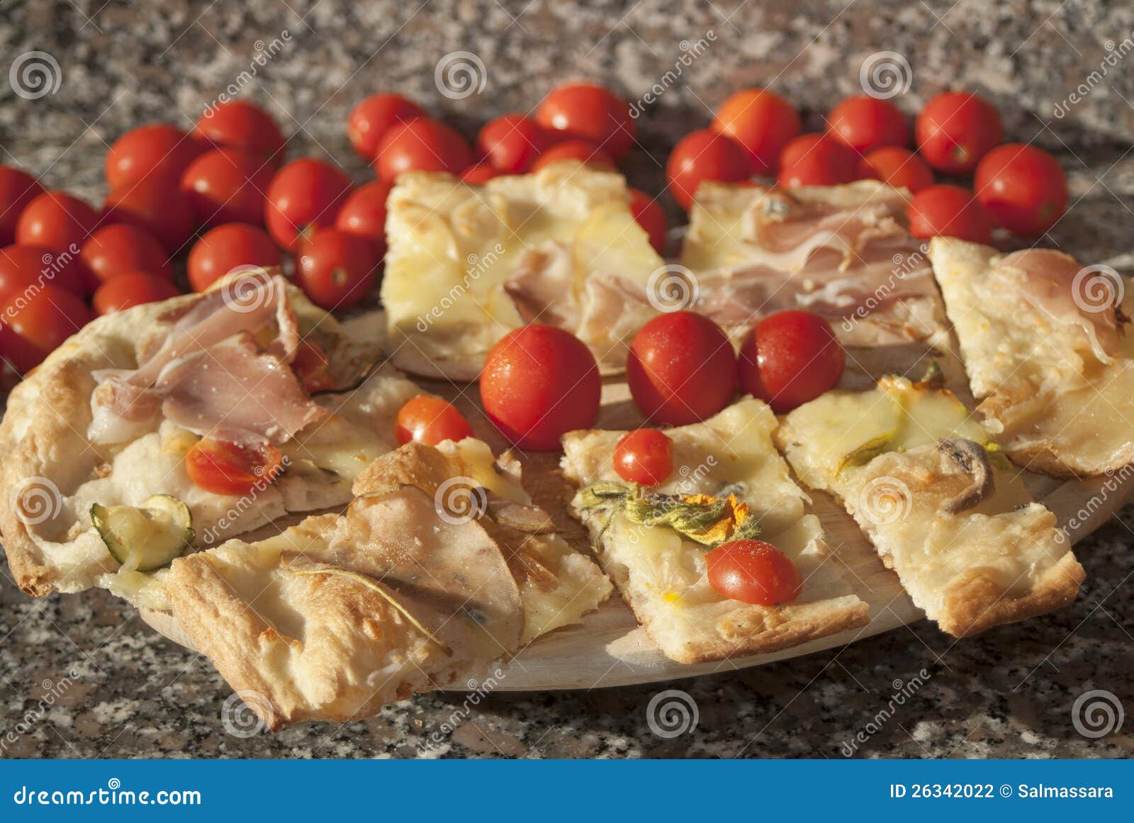Assorted pizza stock photo. Image of olives, italy, green - 26342022