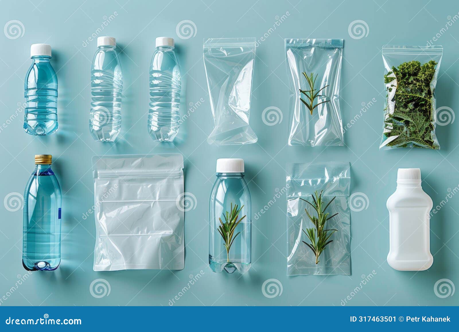 Assorted Plastic Packaging Products, Featuring Bottles, Containers, and ...