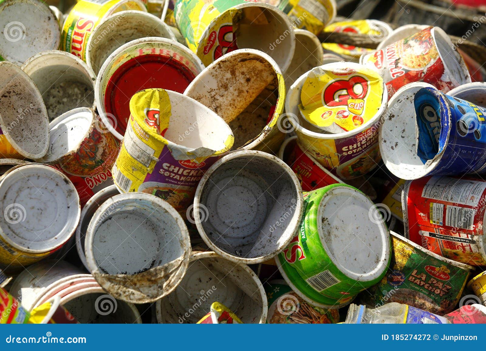 Assorted Plastic Waste Materials at a Materials Recovery Facility Ready ...