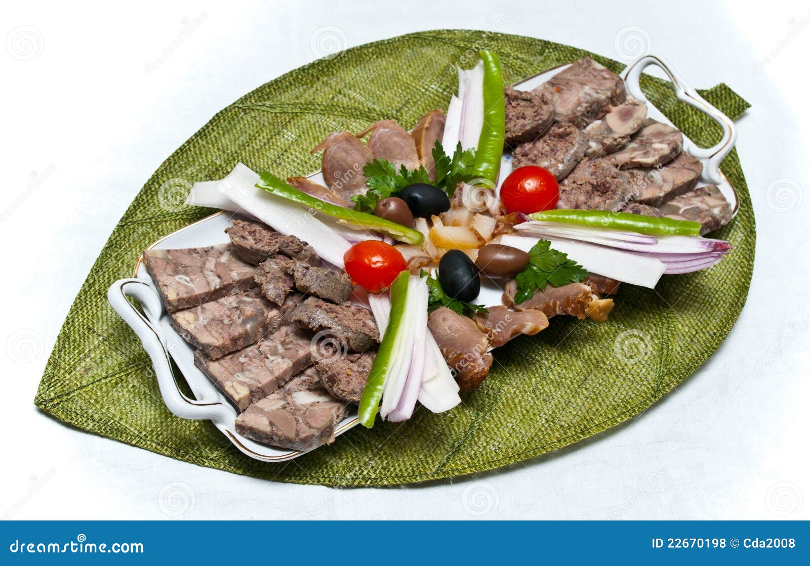 Assorted plate stock photo. Image of white, bacon, cuisine - 22670198