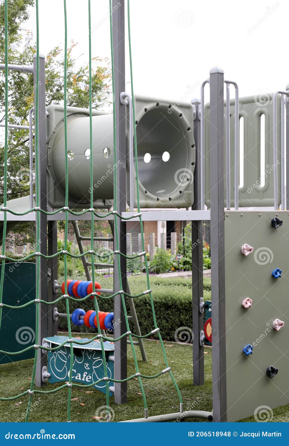 Assorted Play Equipment in Playground Stock Photo - Image of design ...