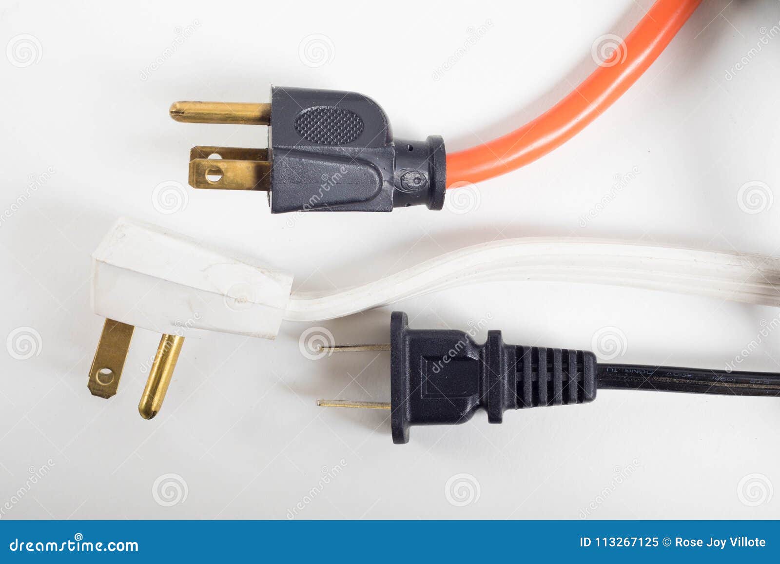 Power Plugs. Electric Power Distribution Unit Plug Cable For Outdoor ...