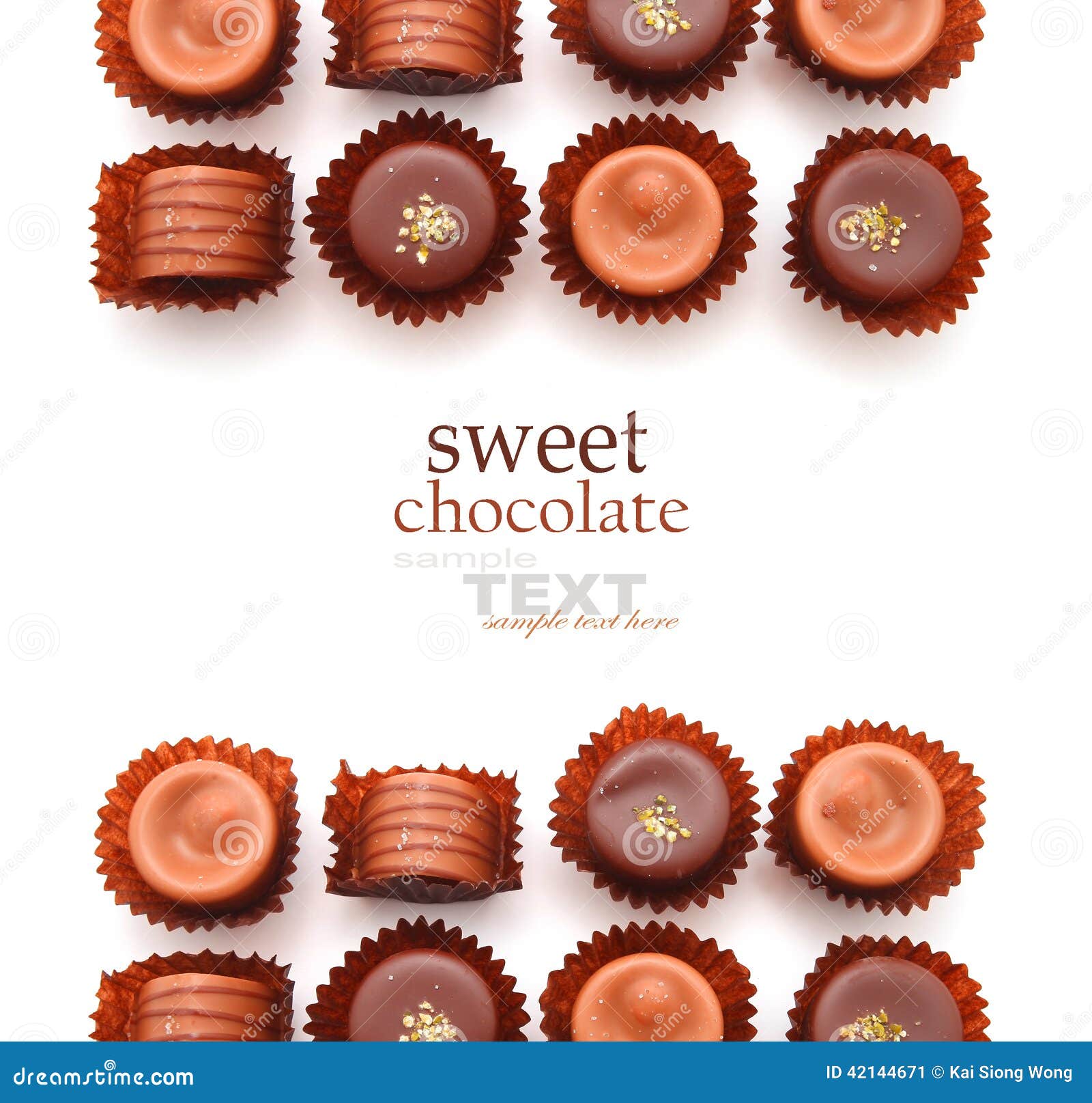 Assorted Pralines stock image. Image of bonbon, calorie - 42144671