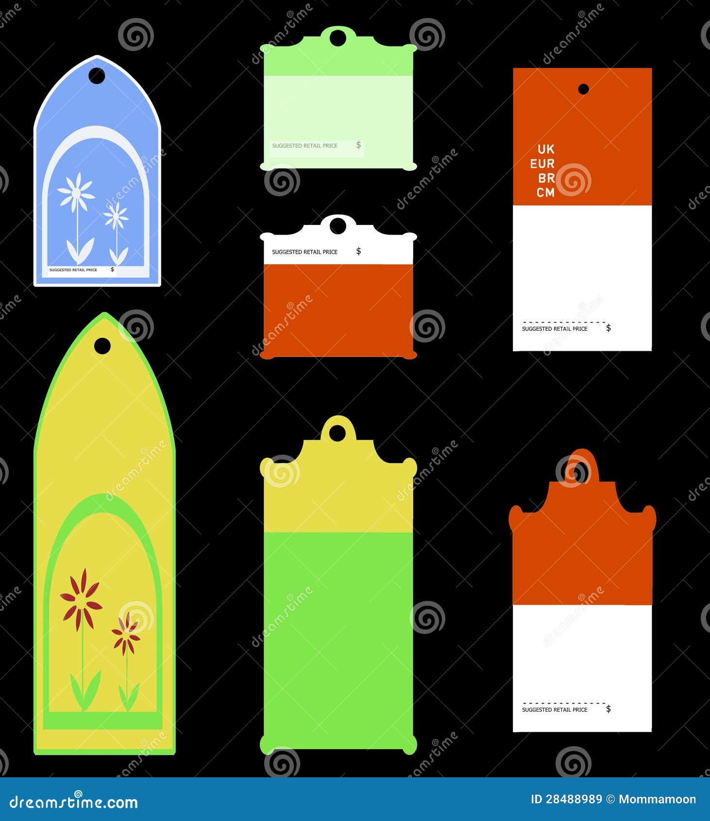 Assorted Price Tags stock illustration. Illustration of price - 28488989