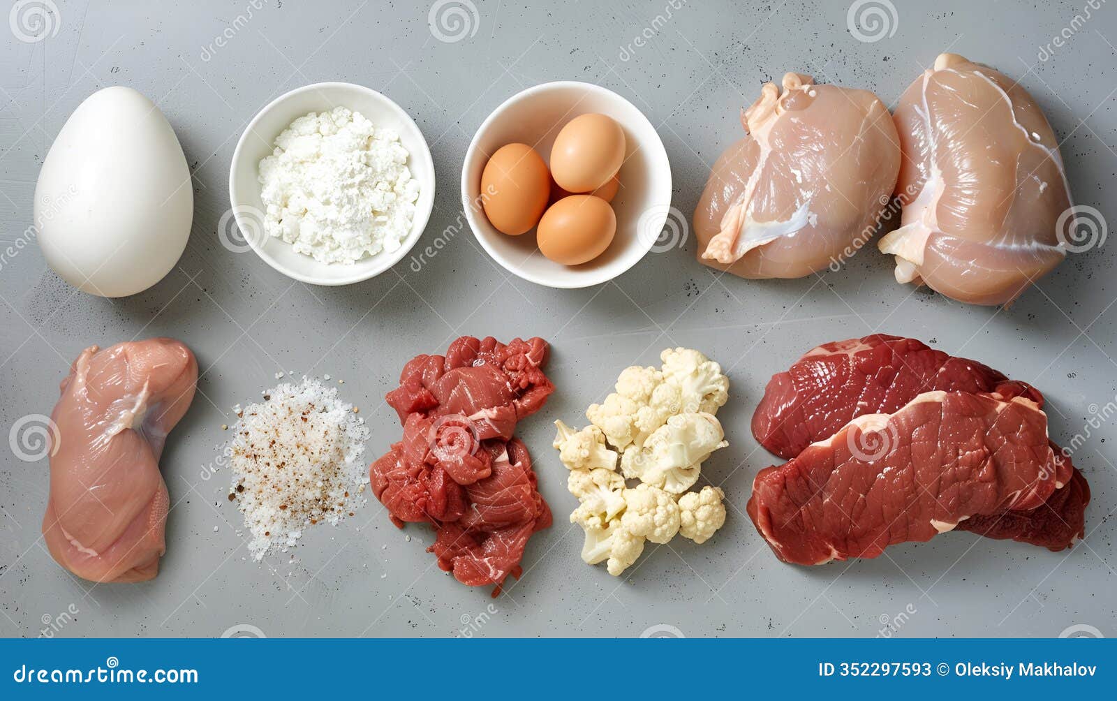 Assorted of Protein Food Source Stock Image - Image of collection ...