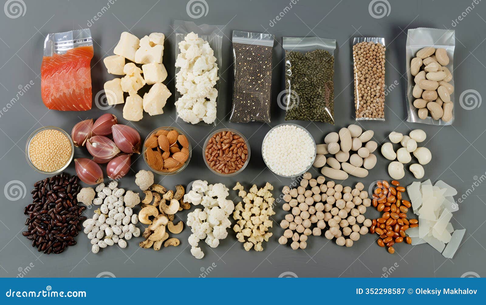 Assorted of Protein Food Source Stock Image - Image of bowl ...