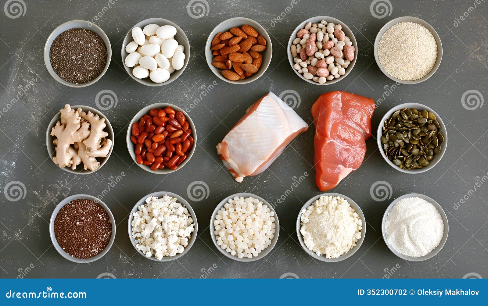 Assorted of Protein Food Source Stock Photo - Image of assortment ...