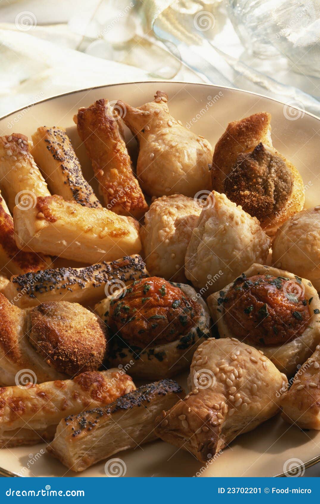 Assorted Puff Pastry Appetizers Stock Image - Image of appetizer ...