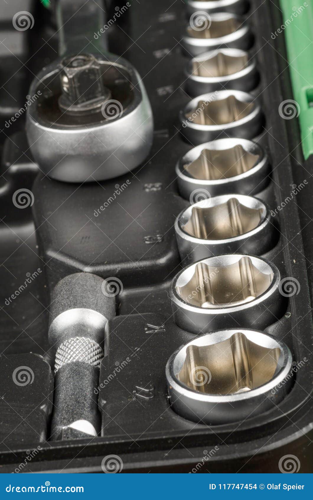 Ratchet With Sockets Blurred Background Royalty-Free Stock Photo ...