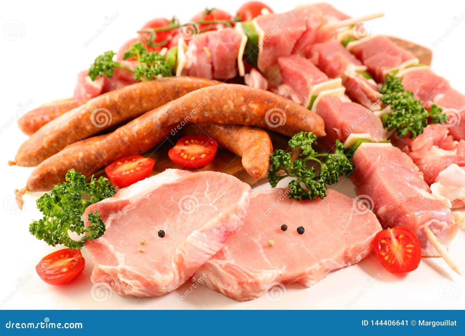 Assorted raw meats stock image. Image of chicken, assorted - 144406641