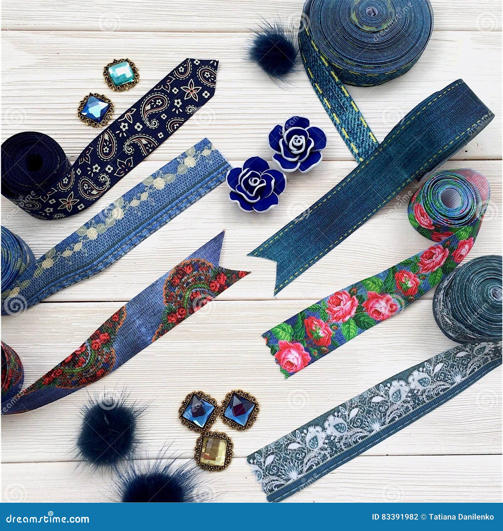 Assorted ribbons stock photo. Image of handmade, collection - 83391982