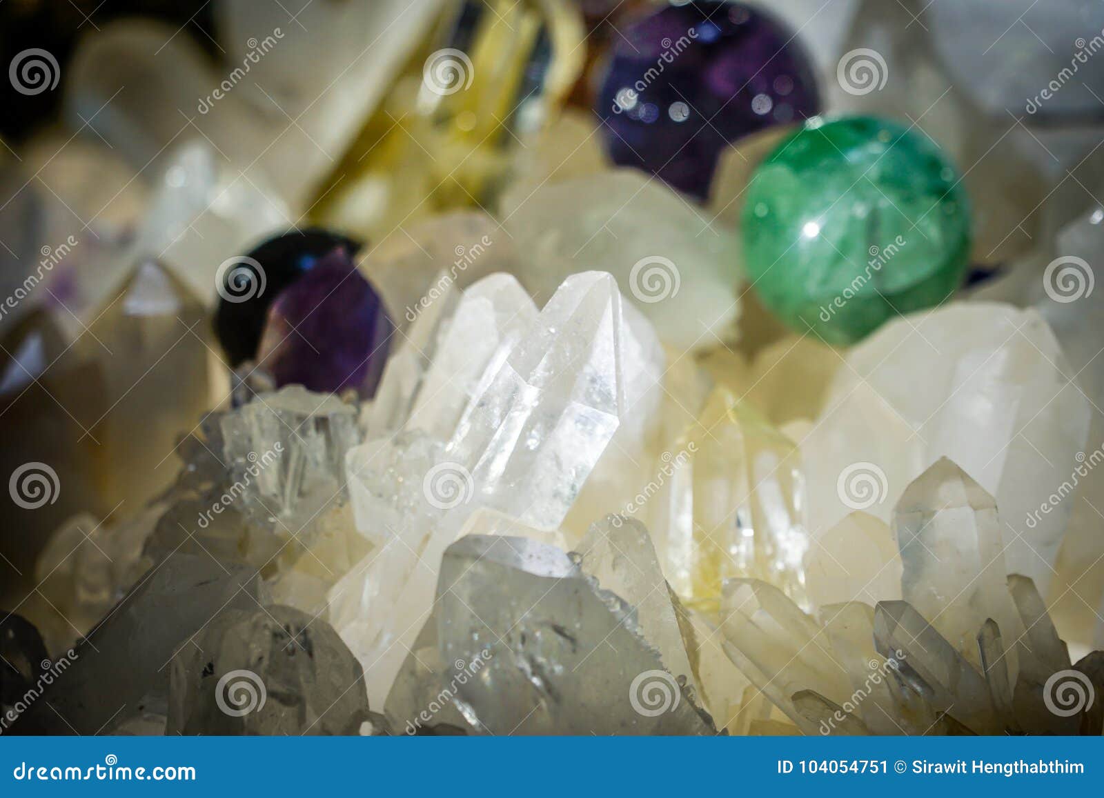 Assorted rock gemstones stock image. Image of mineralogy - 104054751
