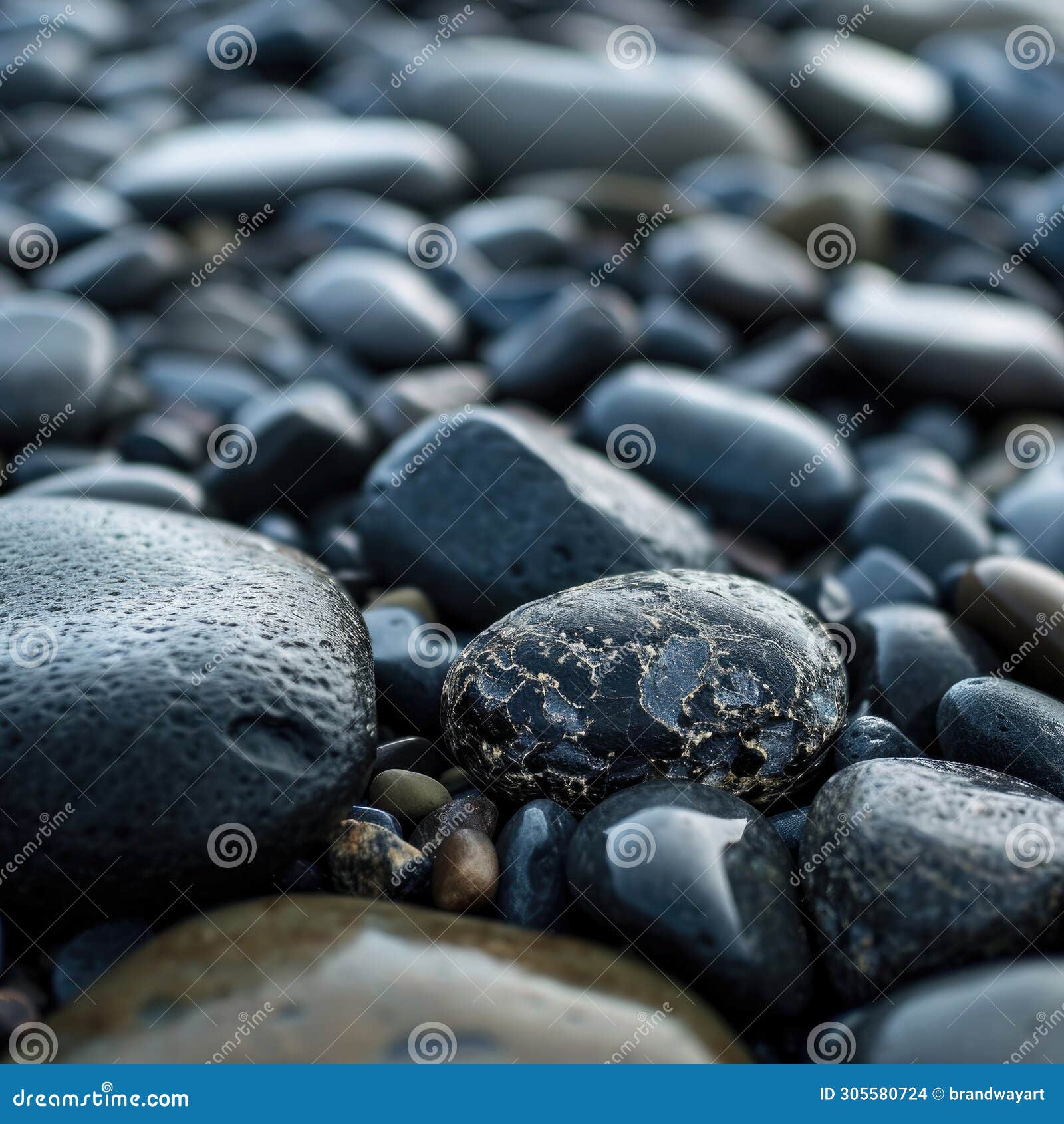 Assorted Rocks Scattered on the Ground Stock Illustration ...