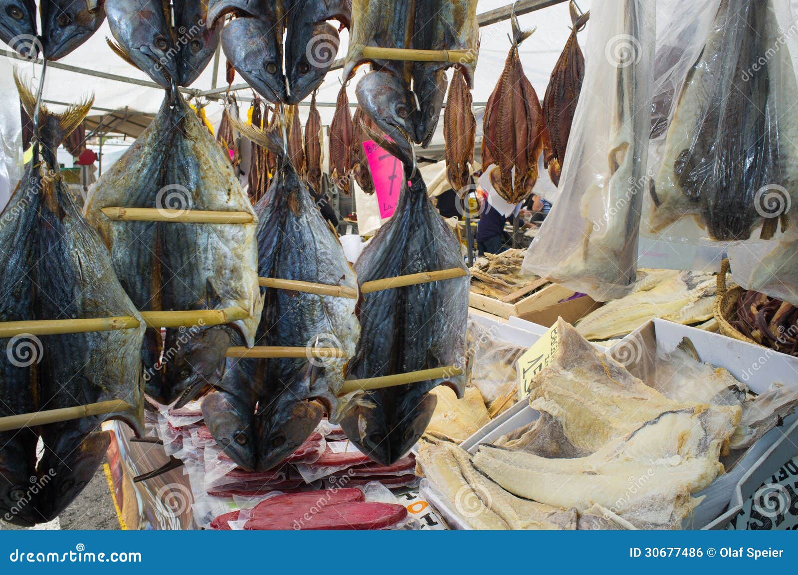 Assorted salt fish stock photo. Image of preserved, cured - 30677486