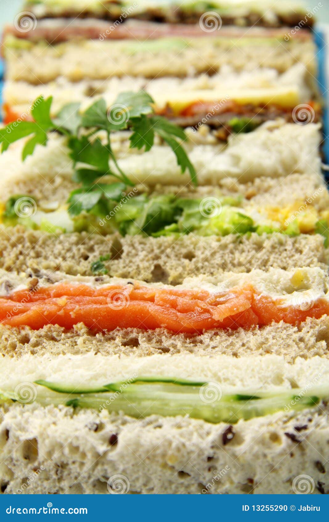 Assorted Sandwiches stock photo. Image of gourmet, wholemeal - 13255290