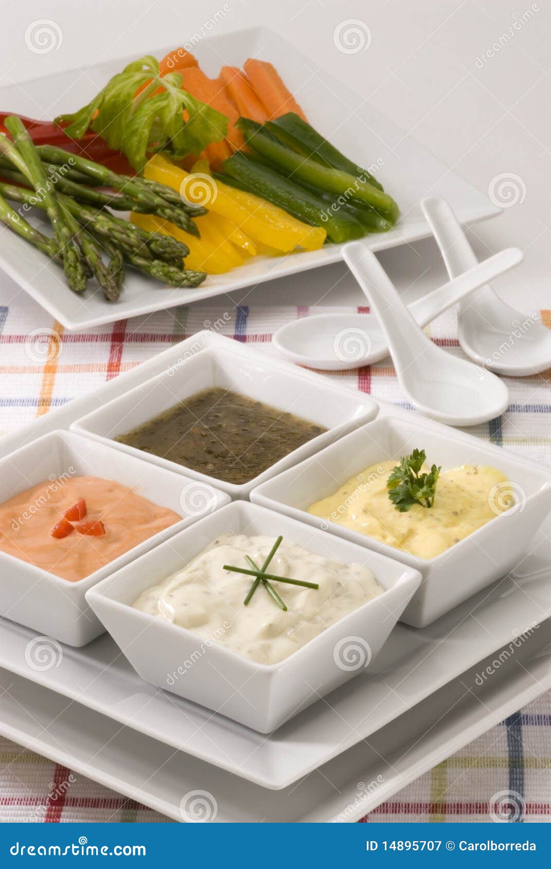Assorted sauces. stock image. Image of salad, mayonnaise - 14895707