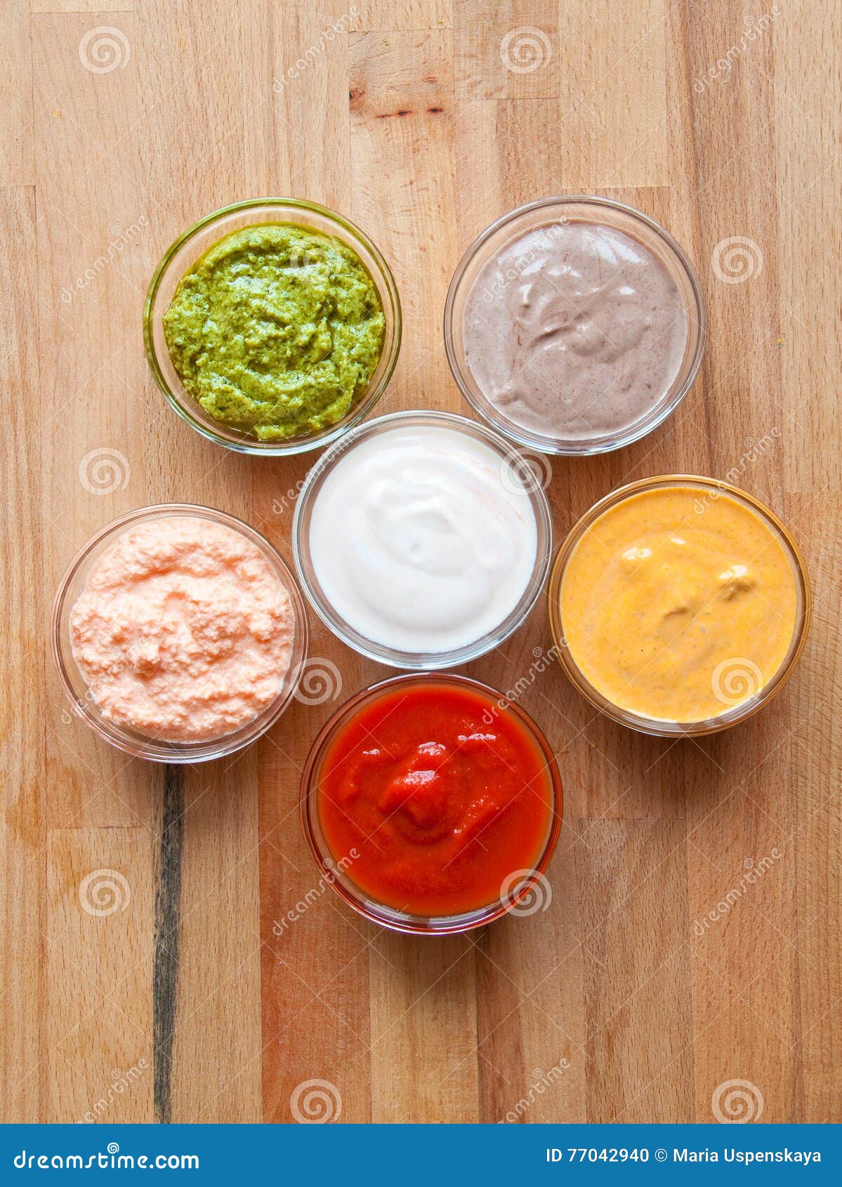 Assorted sauces stock photo. Image of component, flavor - 77042940