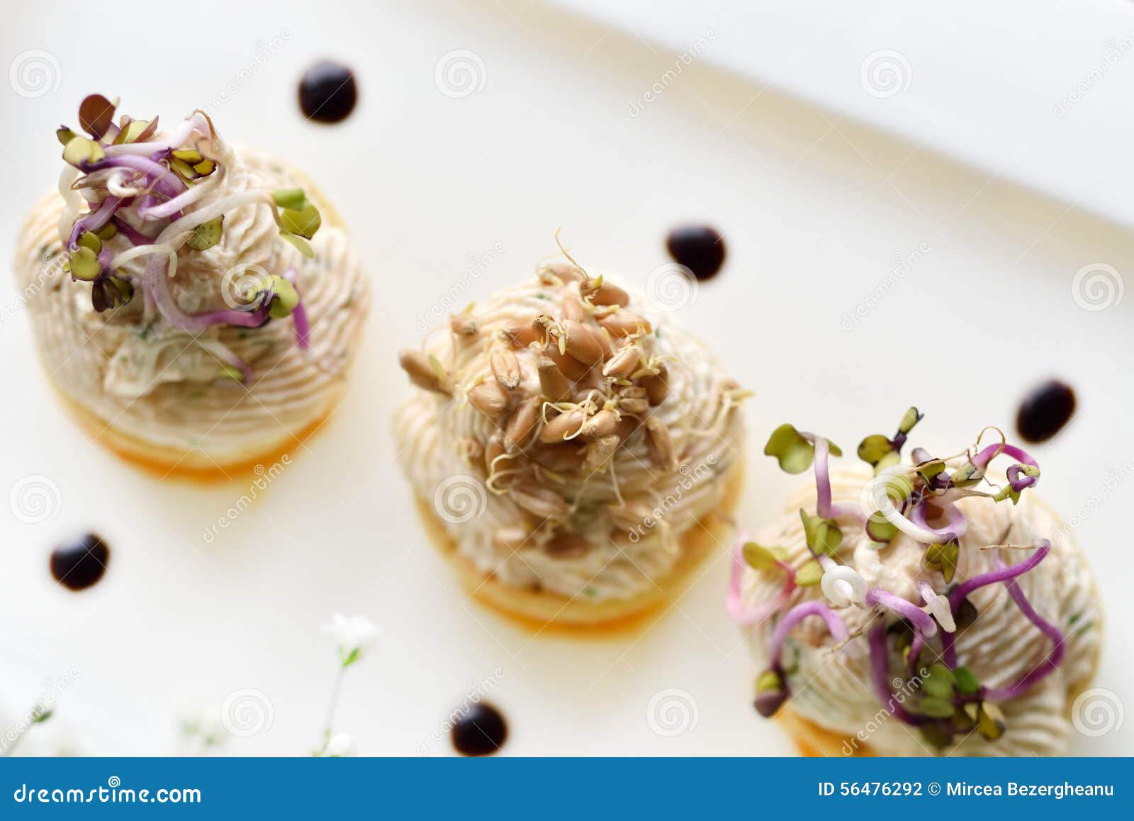 Assorted Savoury Snacks on Plate Stock Photo - Image of crayfish, crab ...