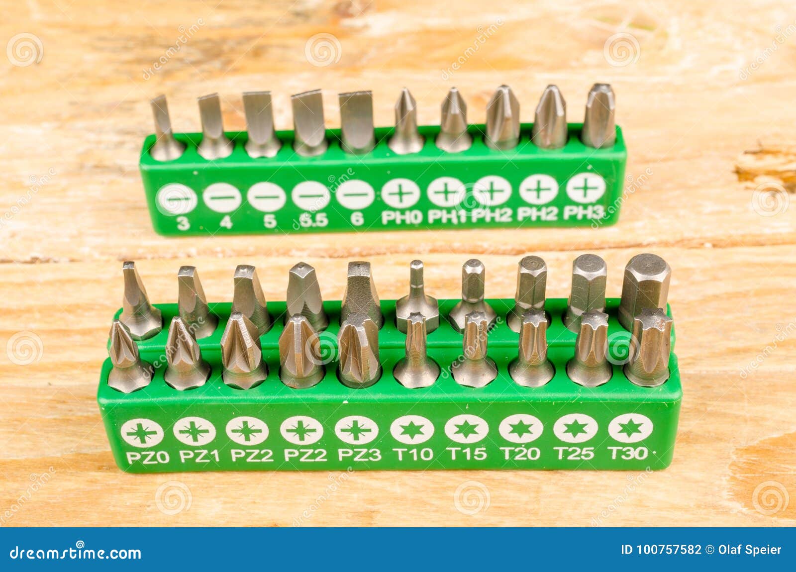 Assorted Screwdriver Insert Tips Stock Photo - Image of hardware ...