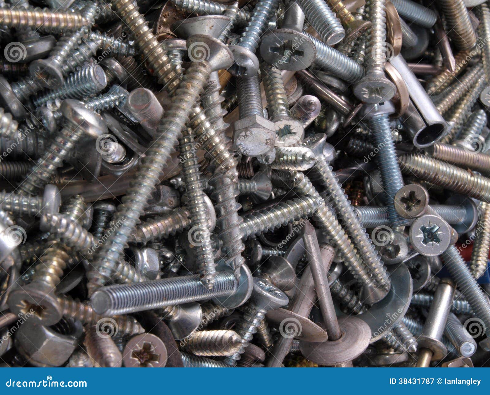 Assorted Screws and Fixings. Stock Image - Image of threaded, screws ...