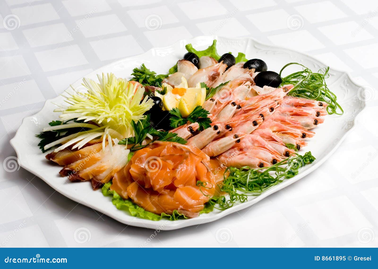 Assorted seafood stock image. Image of dinner, culinary - 8661895