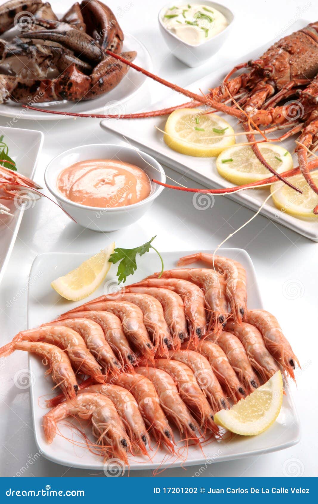 Assorted shellfish stock photo. Image of mayonnaise, variety - 17201202