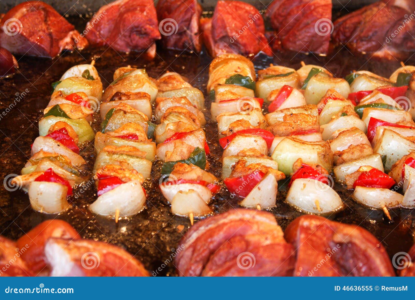 Assorted skewers stock image. Image of turkey, vitamins - 46636555