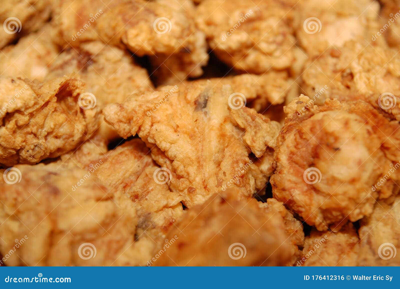 Assorted Slices of Crispy Fried Chicken Served on Platter Stock Photo ...