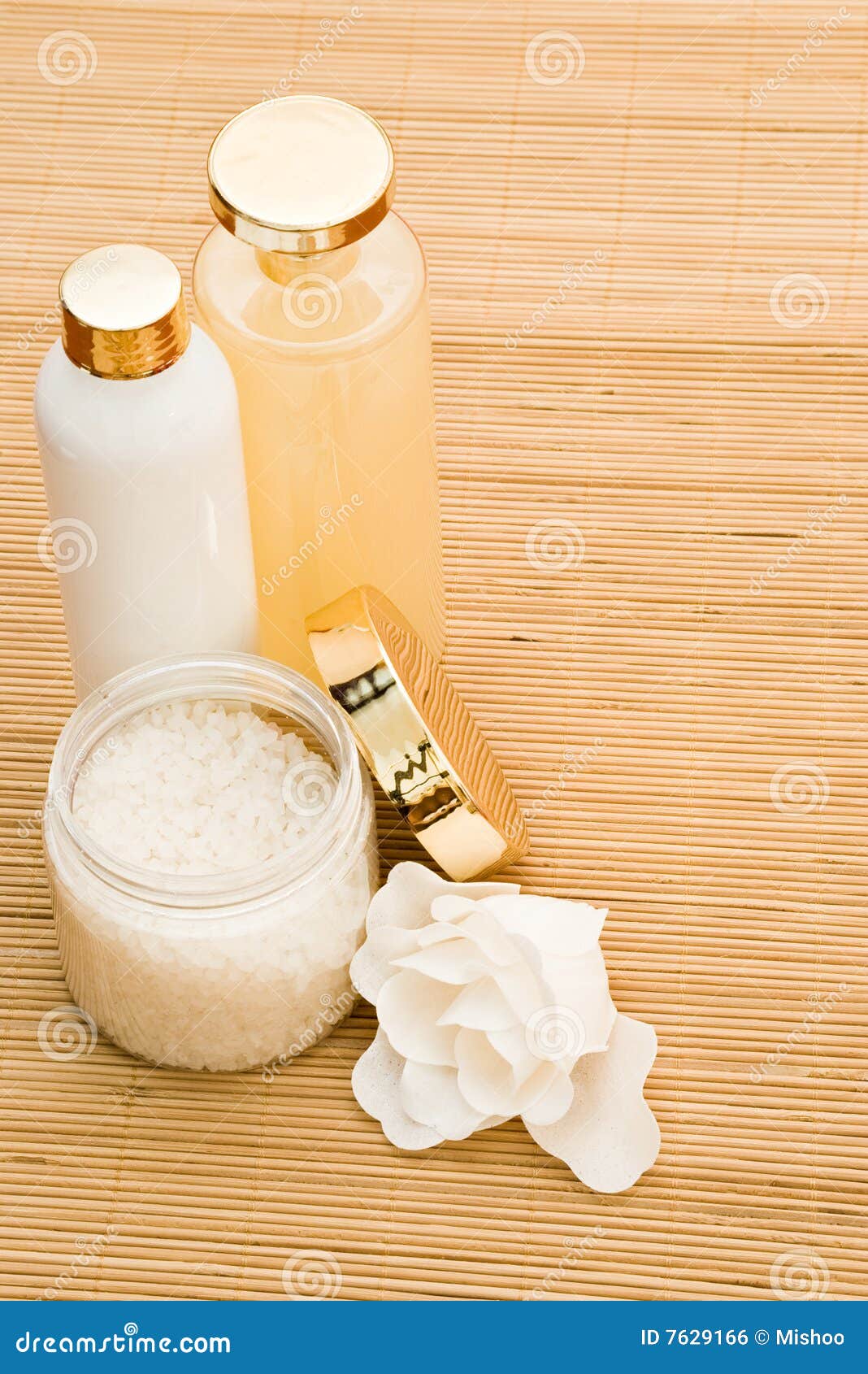 Assorted spa items stock photo. Image of shower, shampoo - 7629166