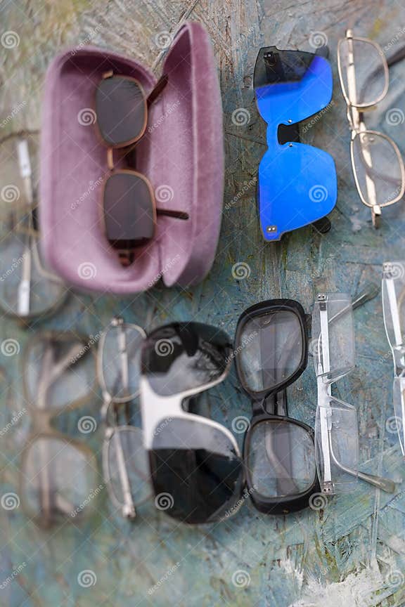 Assorted Spectacles Collection Stock Image - Image of classic, lens ...