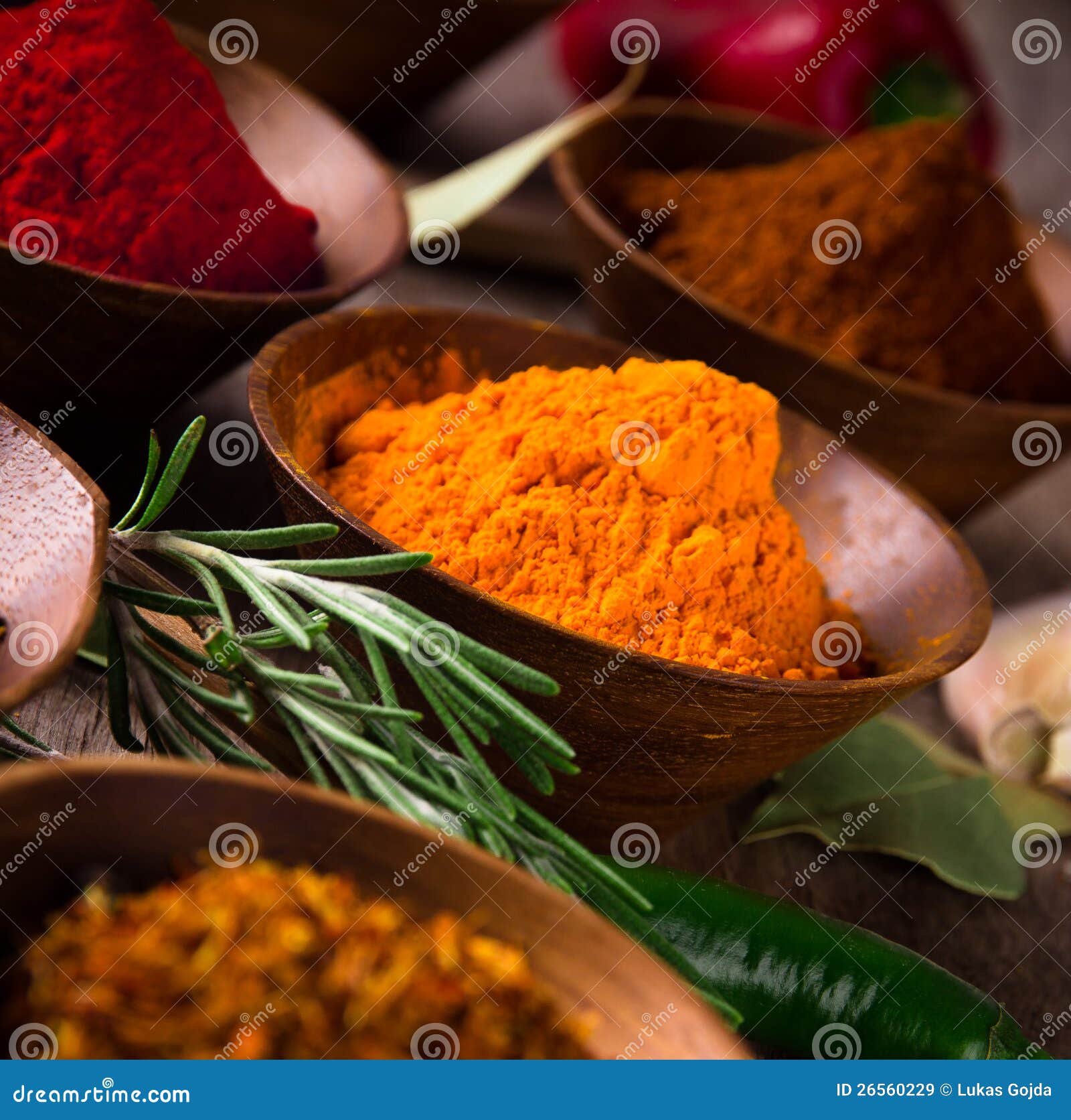 Assorted spices stock image. Image of health, diversity - 26560229
