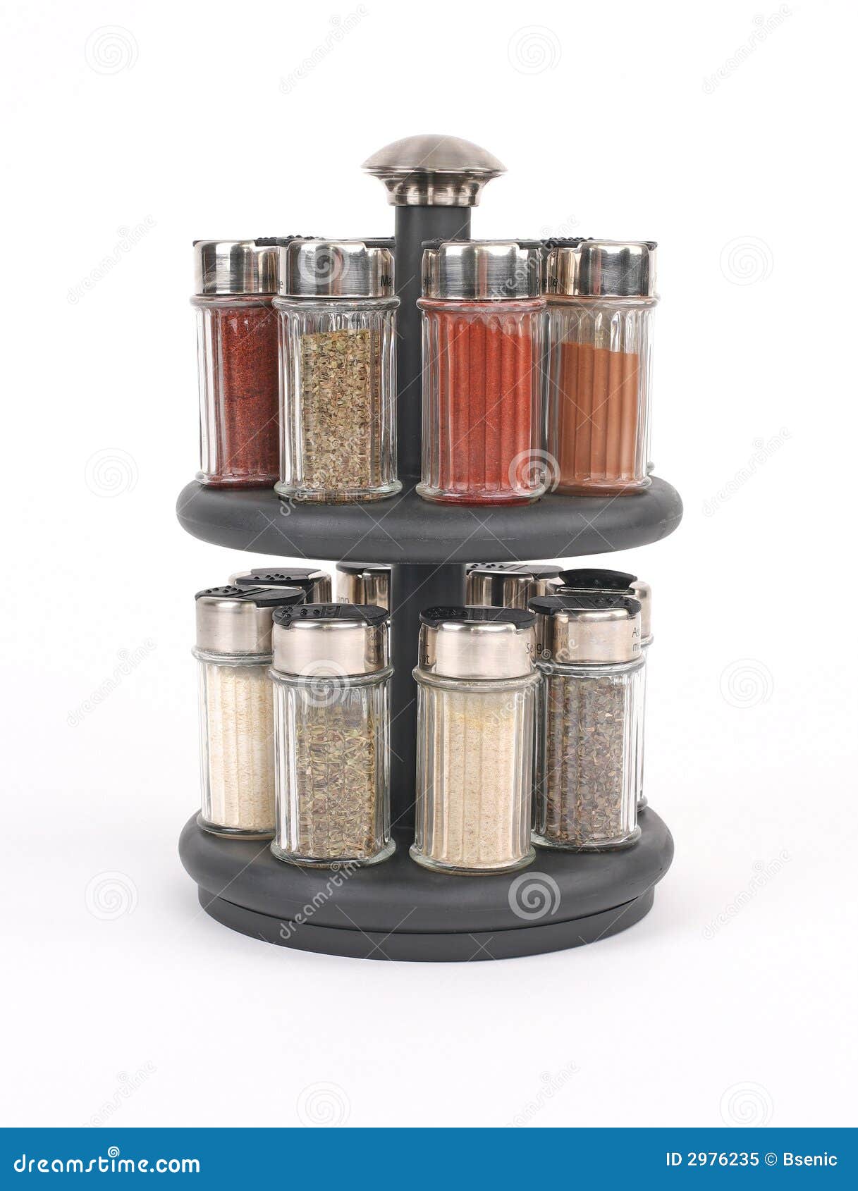 Assorted Spices On A Dark Concrete Background. Seasonings For Eating ...
