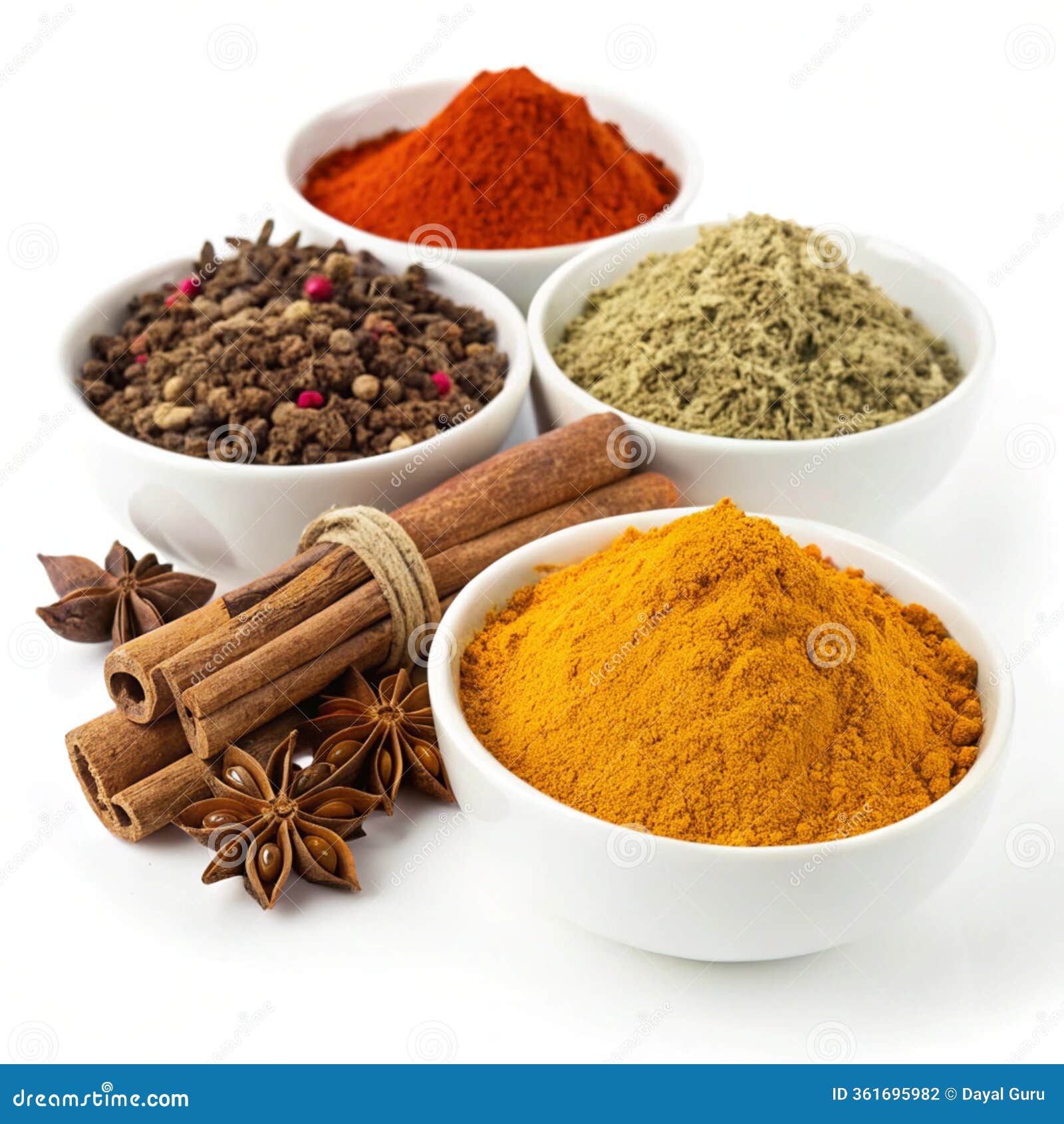 Assorted Spices At A Traditional Market Royalty-Free Stock Photography ...