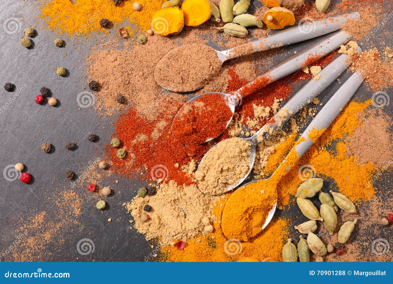 Assorted spices stock photo. Image of curry, herb, composition - 70901288
