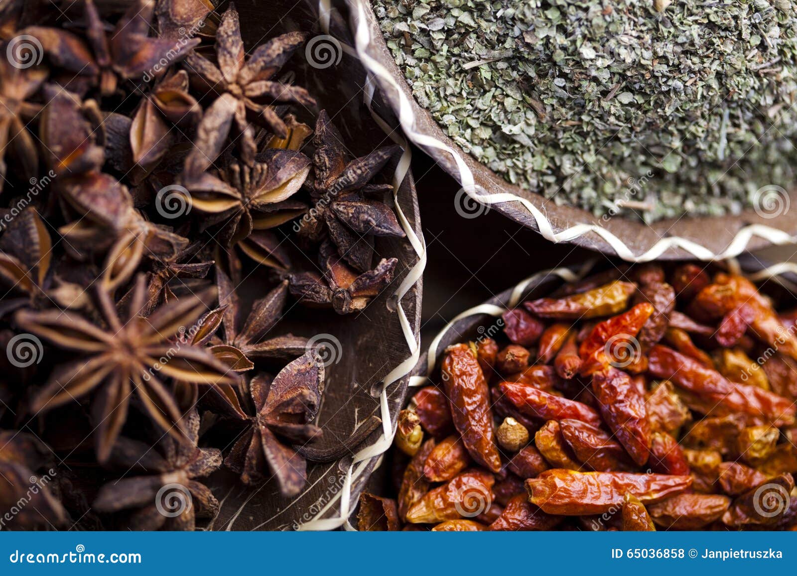 Assorted Spices stock photo. Image of condiment, clove - 65036858