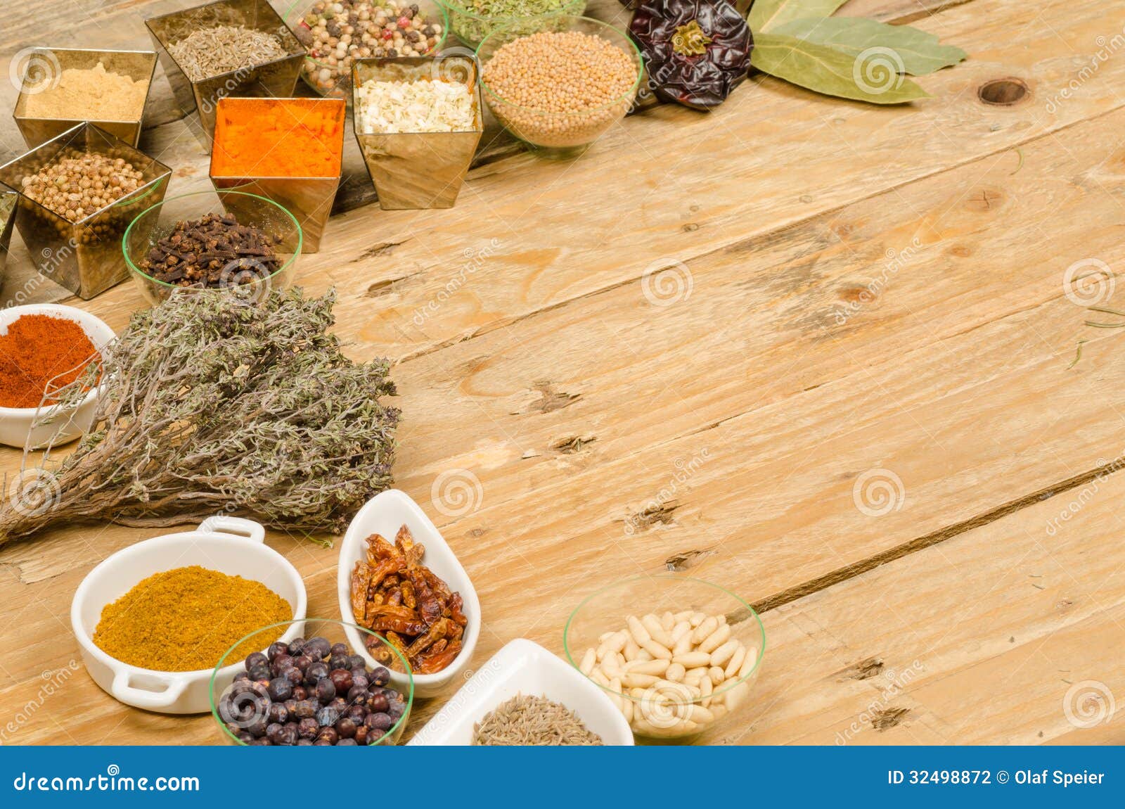 Assorted spices stock photo. Image of aroma, pepper, copy - 32498872