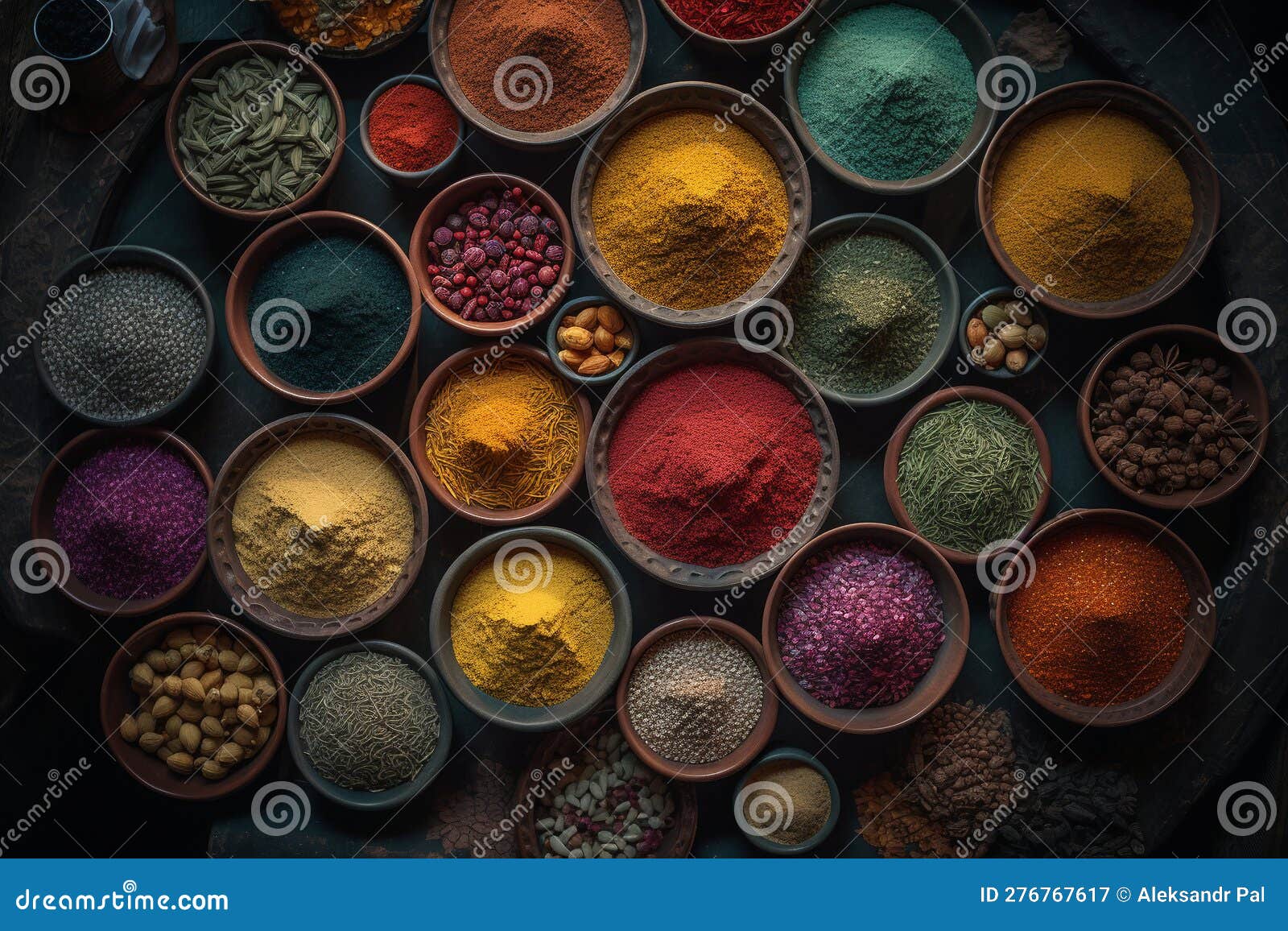 Assorted Spices, Invigorating, Aromatic, Bright, Spice Shop. Ai ...