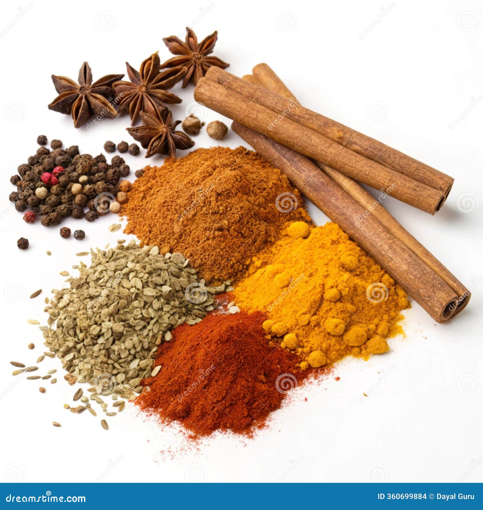 Assorted Spices At A Traditional Market Royalty-Free Stock Photography ...