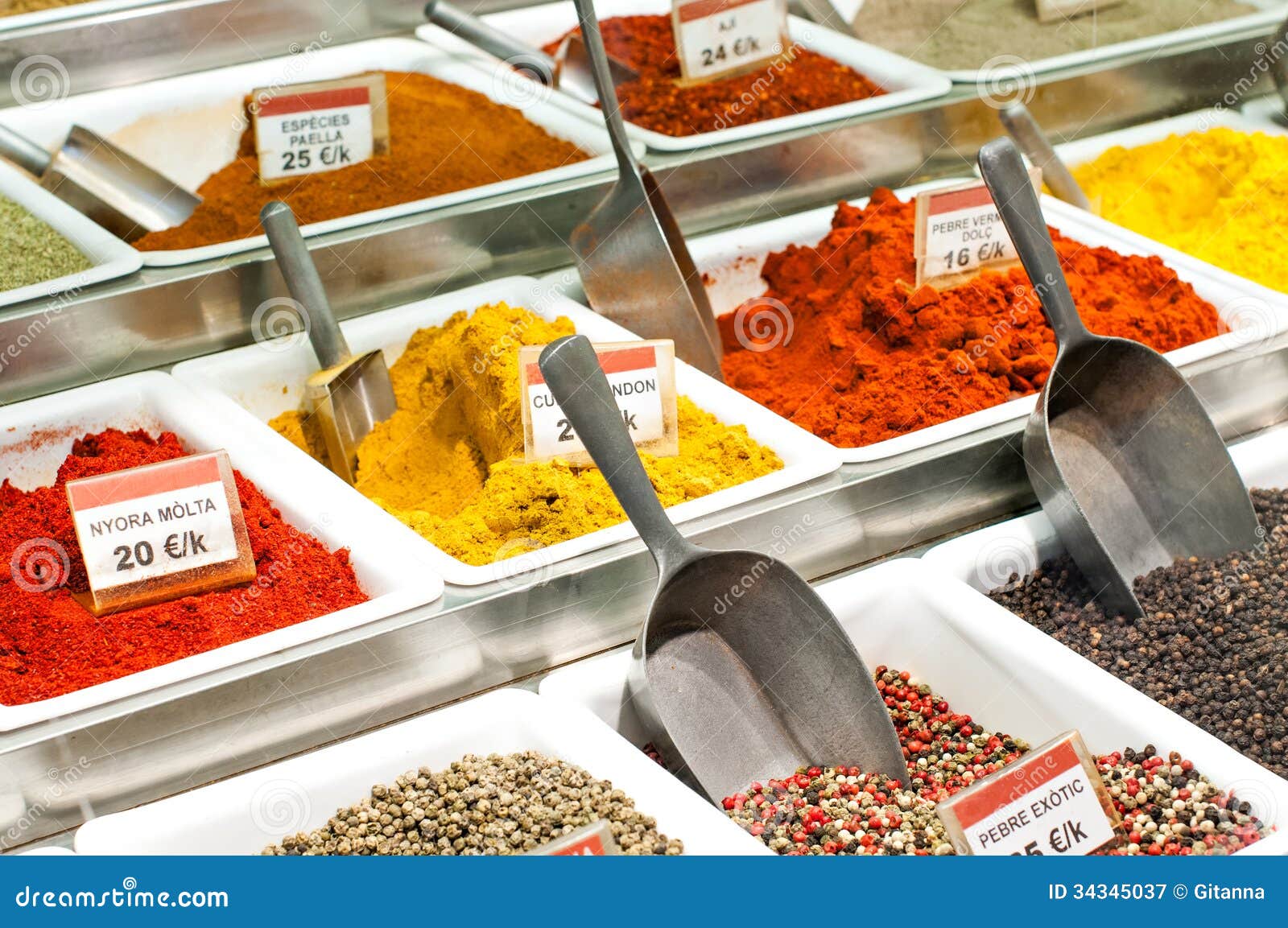 Assorted spices stock image. Image of flavor, cardamon - 34345037