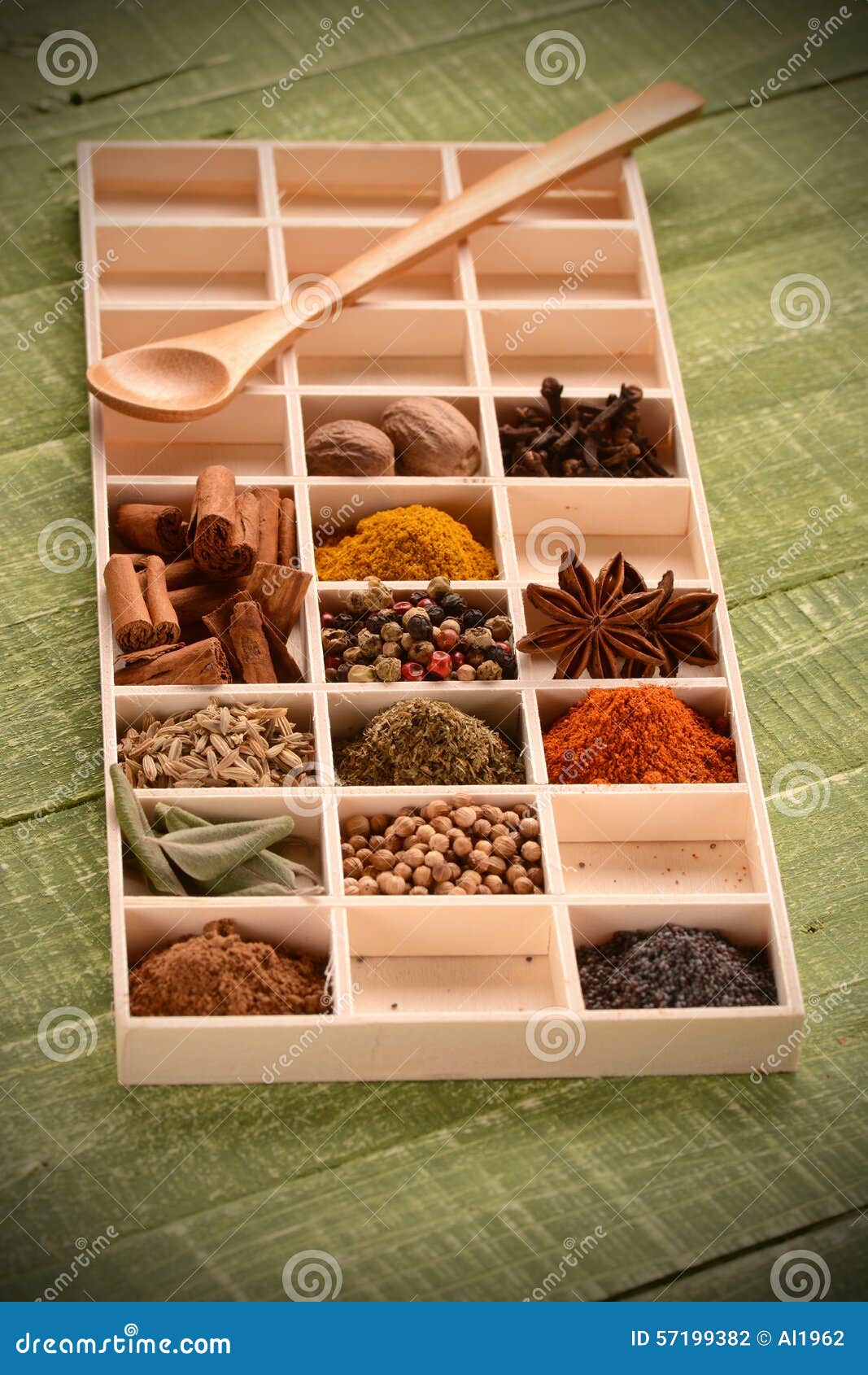 Assorted Spices on the Table Stock Photo - Image of kitchen, spices ...