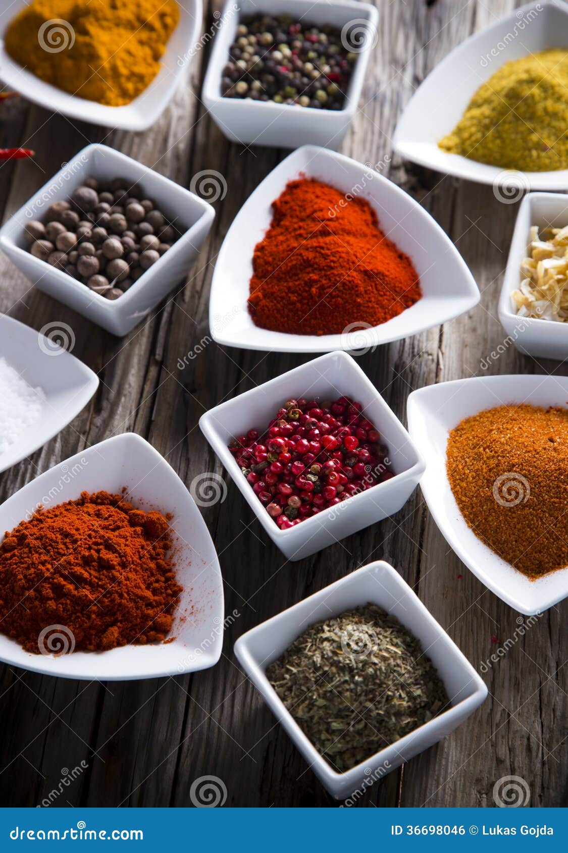 Assorted spices stock photo. Image of vivid, food, cardamom - 36698046