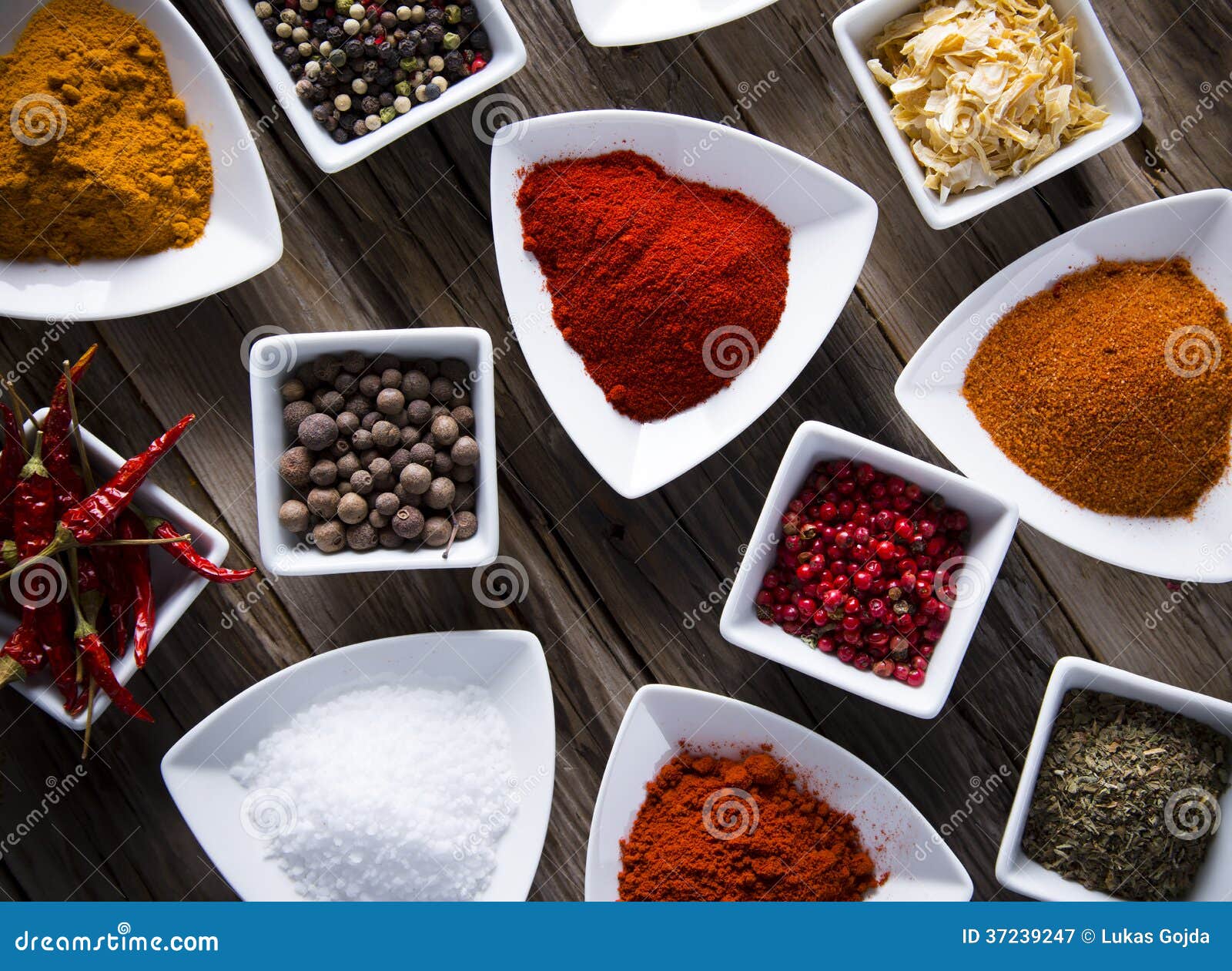 Assorted spices stock image. Image of vivid, cardamom - 37239247