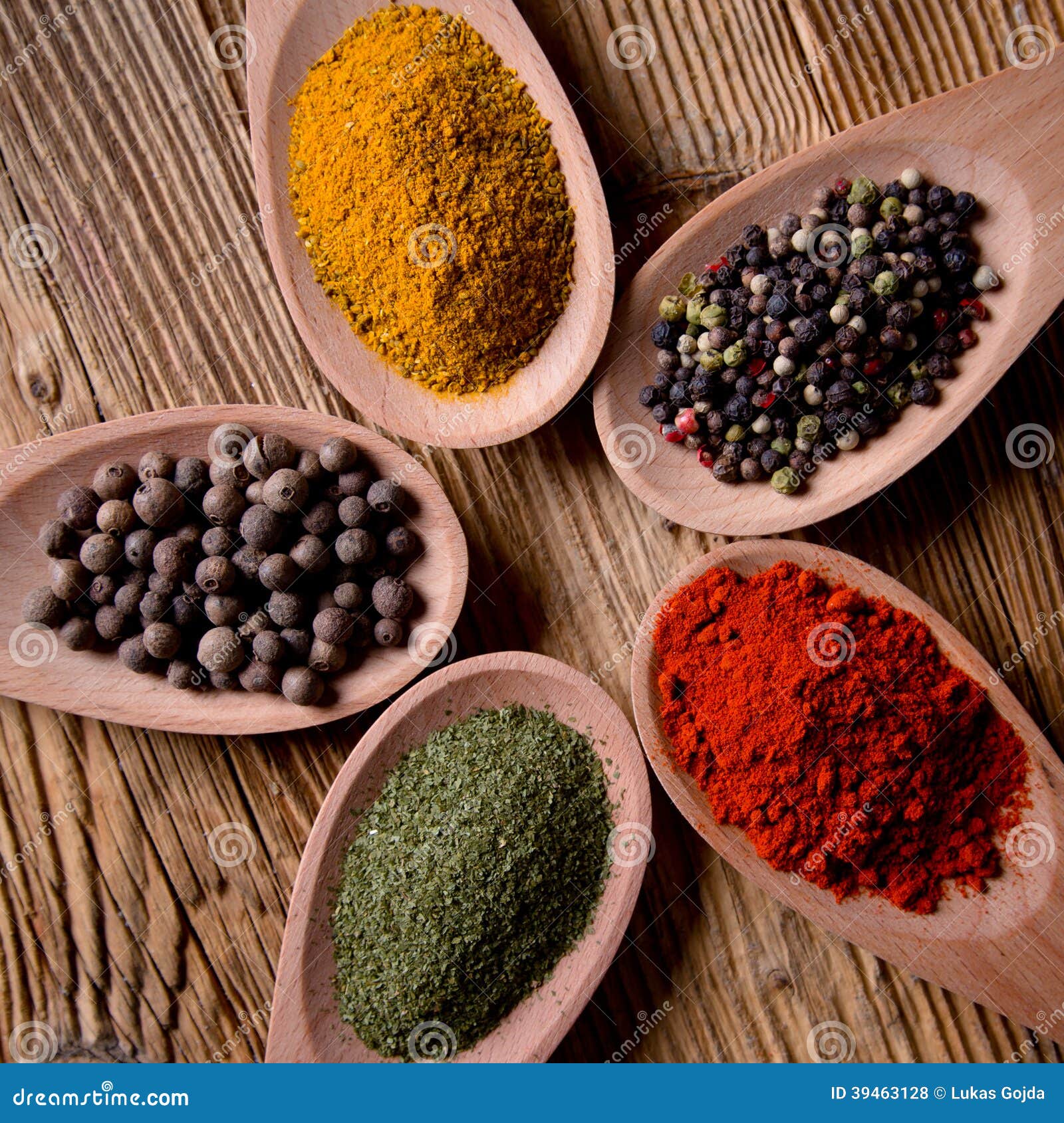 Assorted spices stock photo. Image of cardamom, cuisine - 39463128