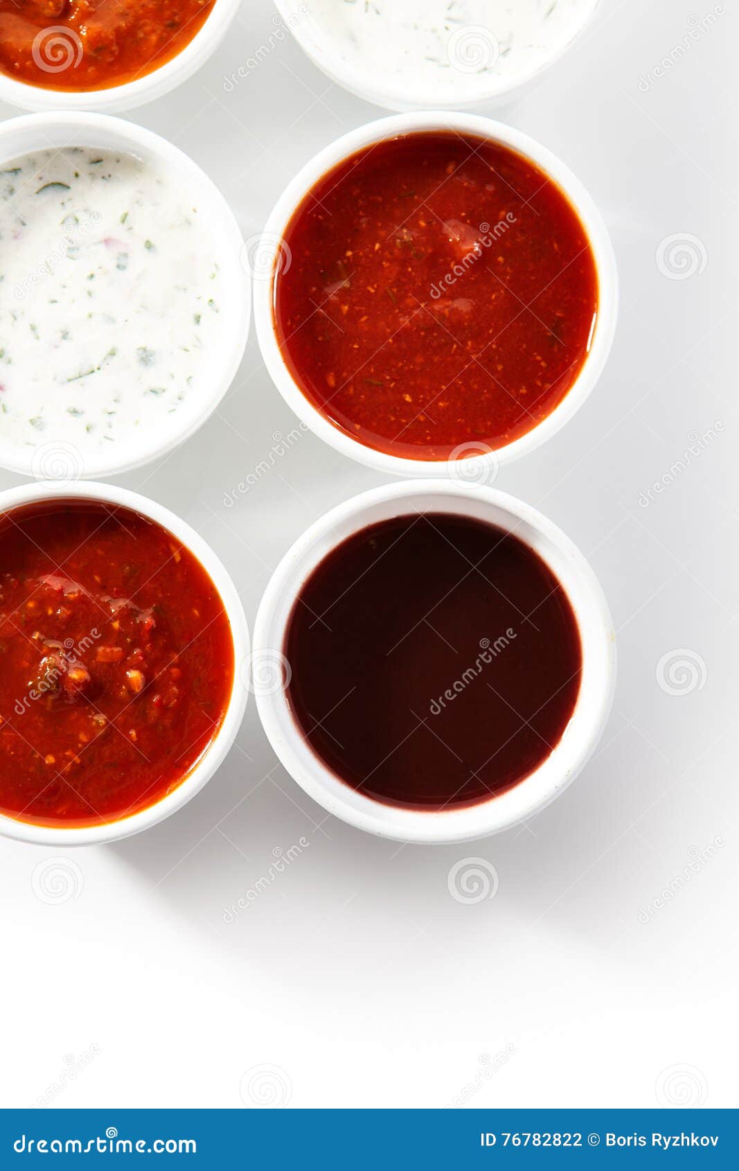 Assorted Spicy Sauces stock photo. Image of mustard, flavor - 76782822