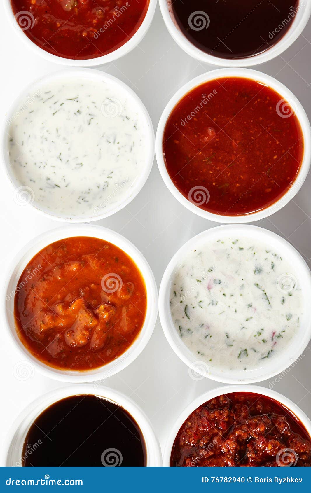 Assorted Spicy Sauces stock photo. Image of healthy, sweet - 76782940