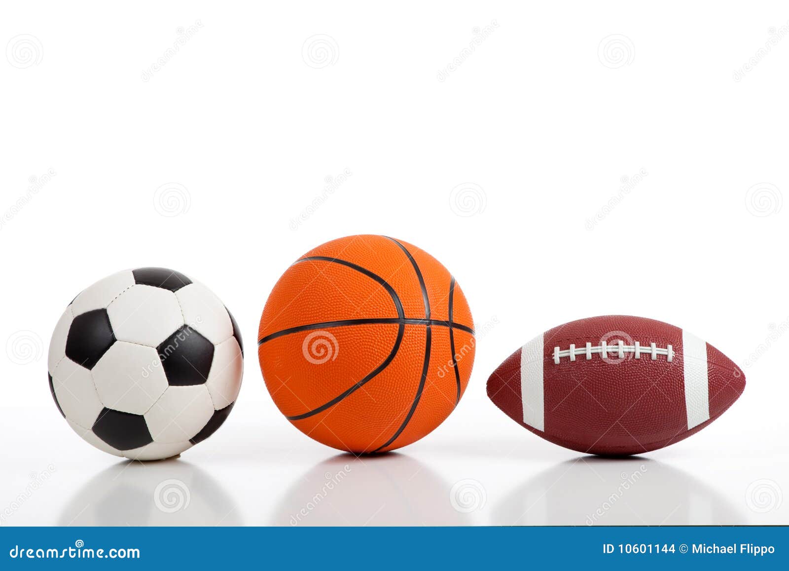 Assorted Sports Balls on White Stock Photo - Image of sports, team ...