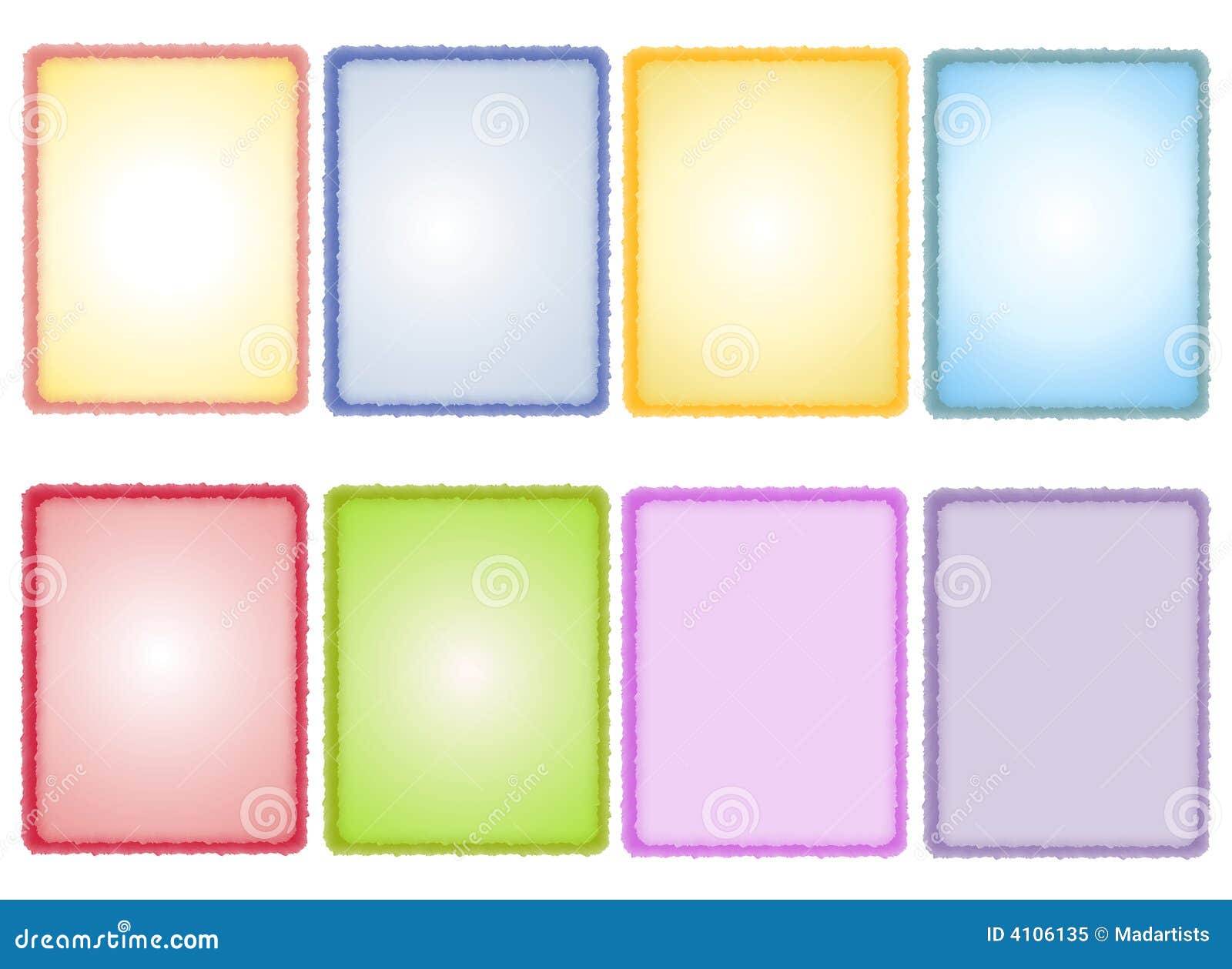 Assorted Spring Textured Paper Backgrounds Stock Illustration ...
