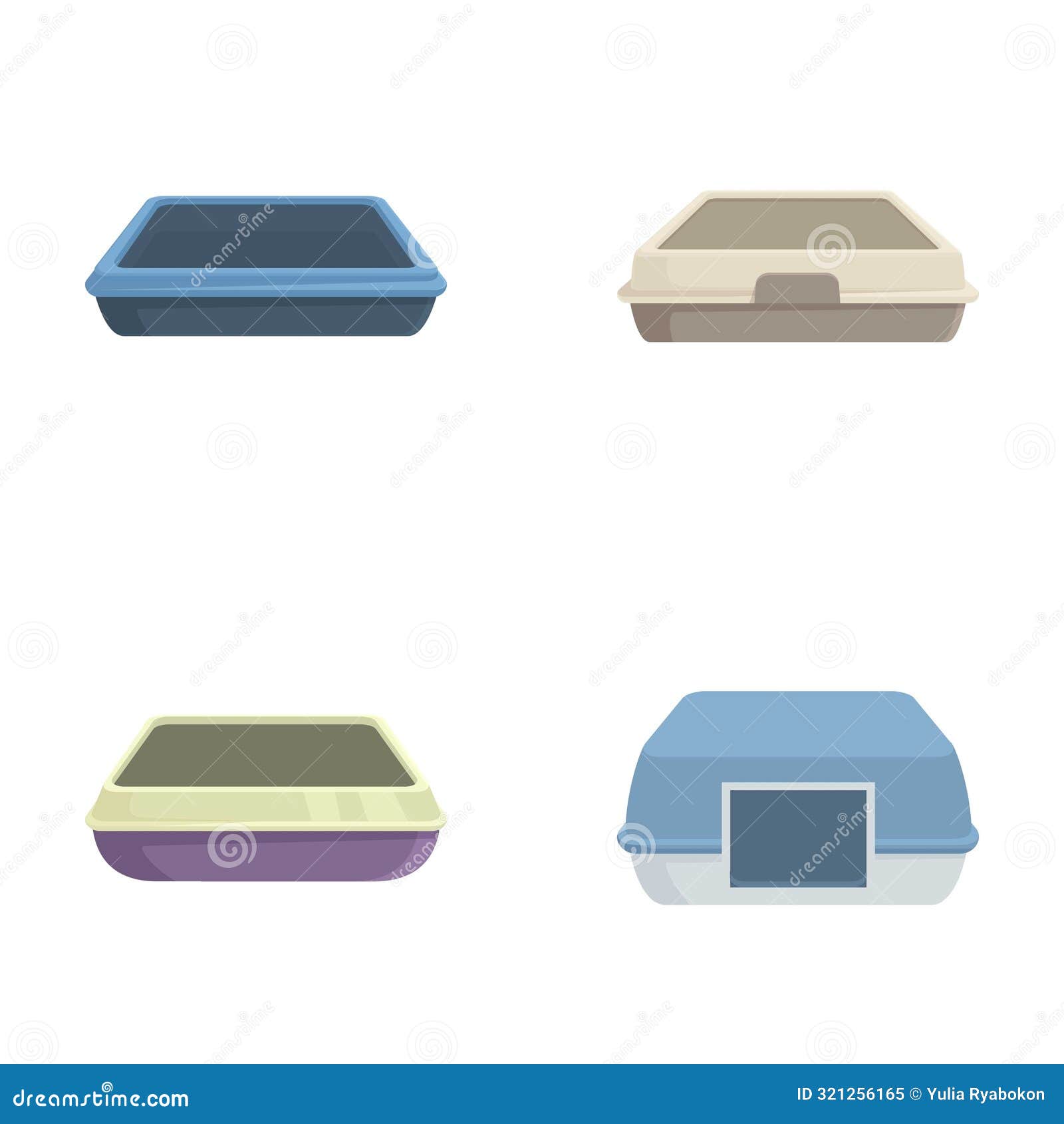 Assorted Styrofoam Food Containers Illustration Stock Vector ...